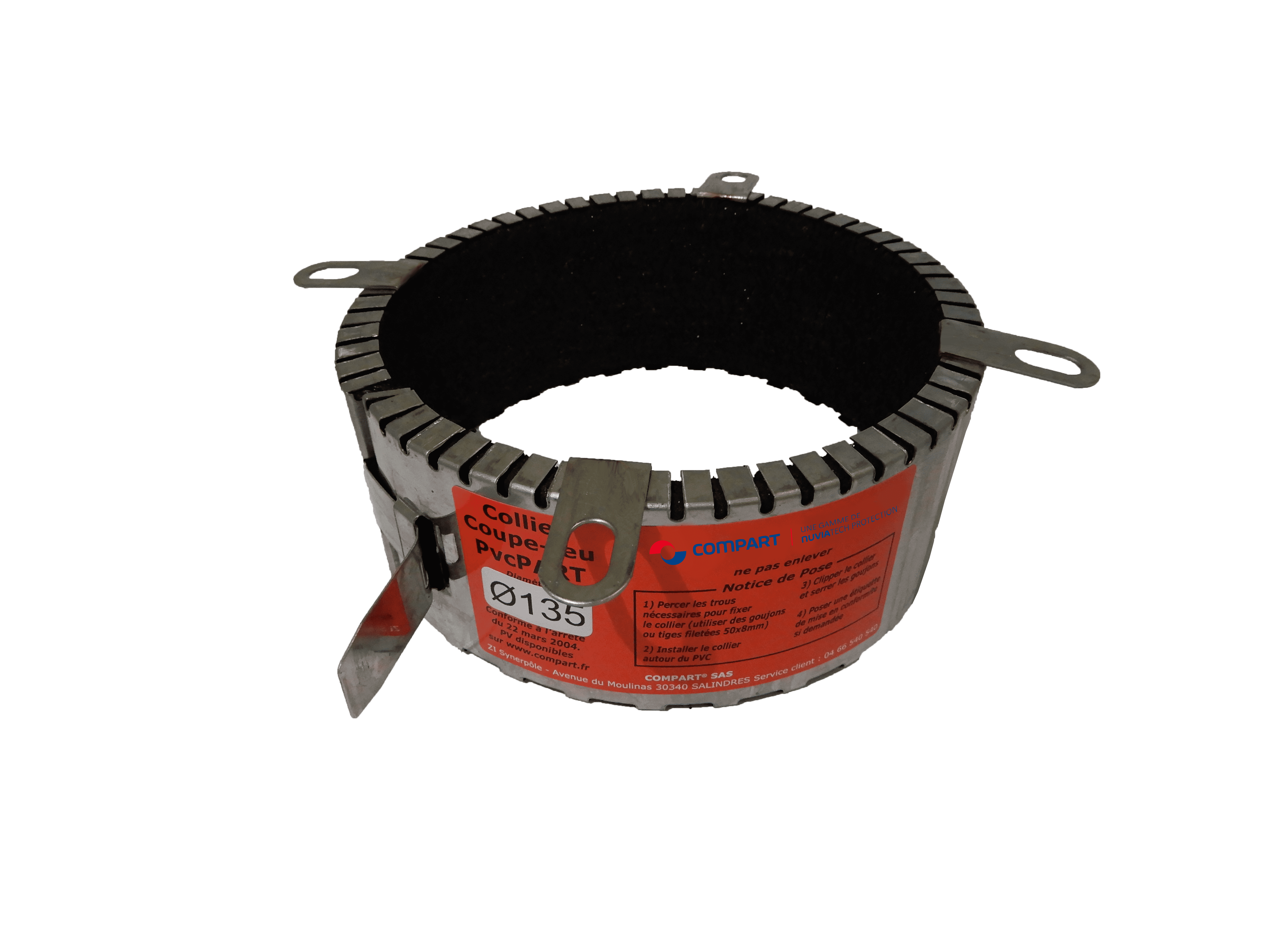 EI 120 Intumescent fire wall collar - PVCPART